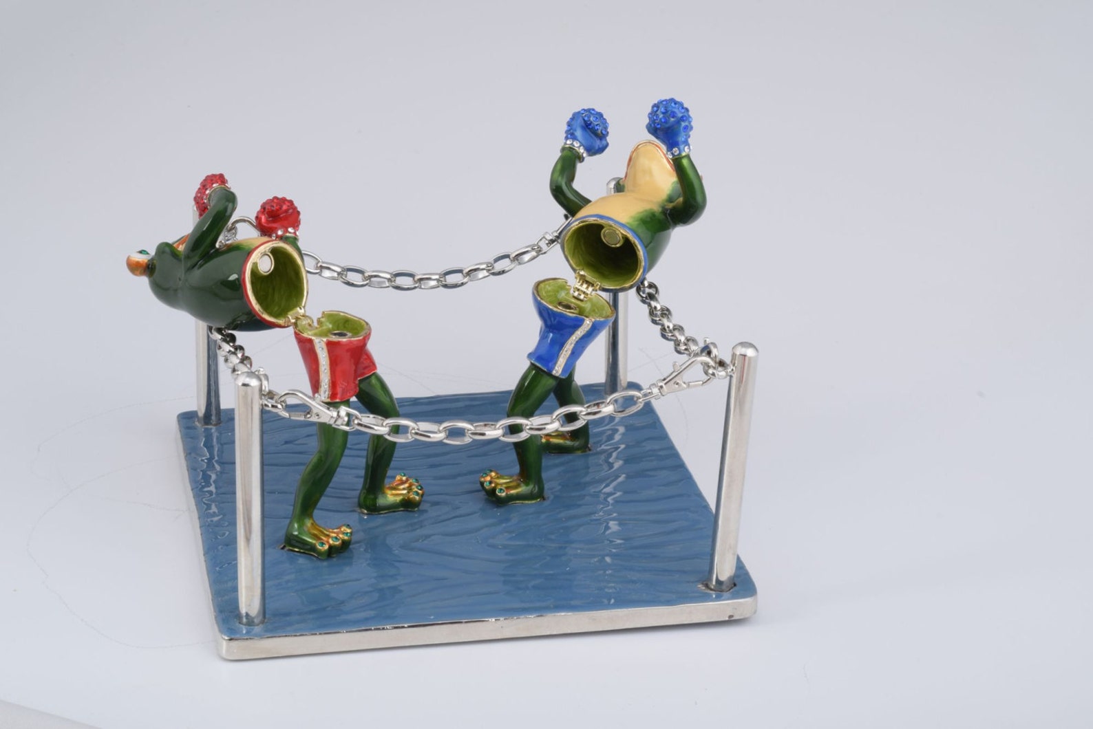Limited Edition Boxing Frogs Faberge Styled Trinket Box - Etsy