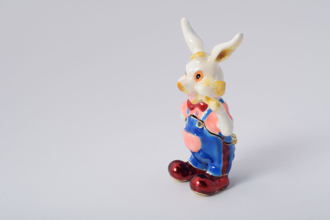 Zodiac Rabbit Faberge Styled Trinket Box Handmade by Keren | Etsy