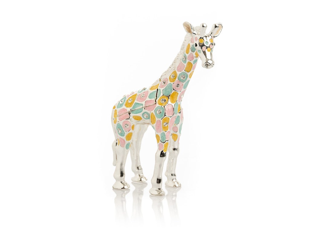 Handmade Giraffe Trinket Box: Swarovski Crystals, 925 Silver - Etsy