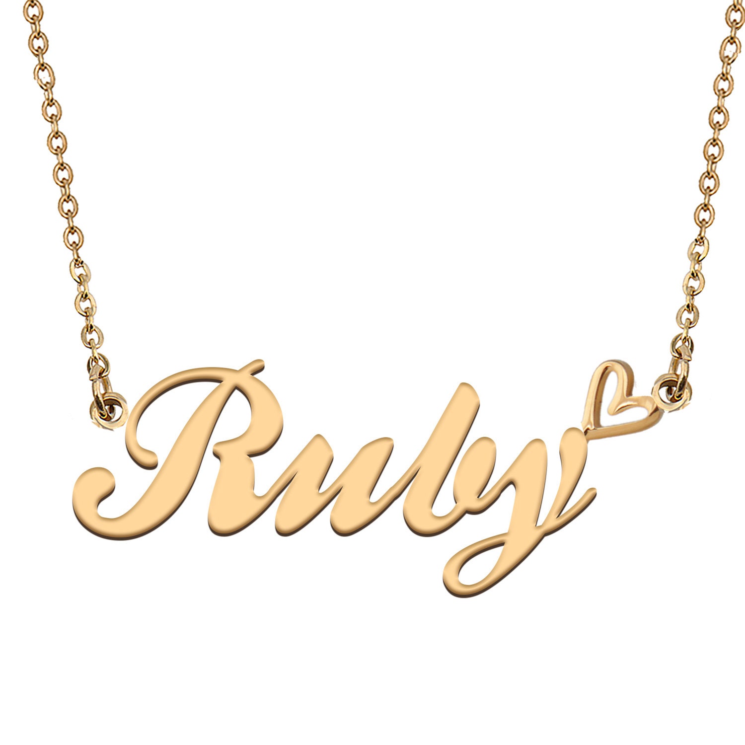 Name Necklace Gold Name Necklace Custom Name Necklace Etsy