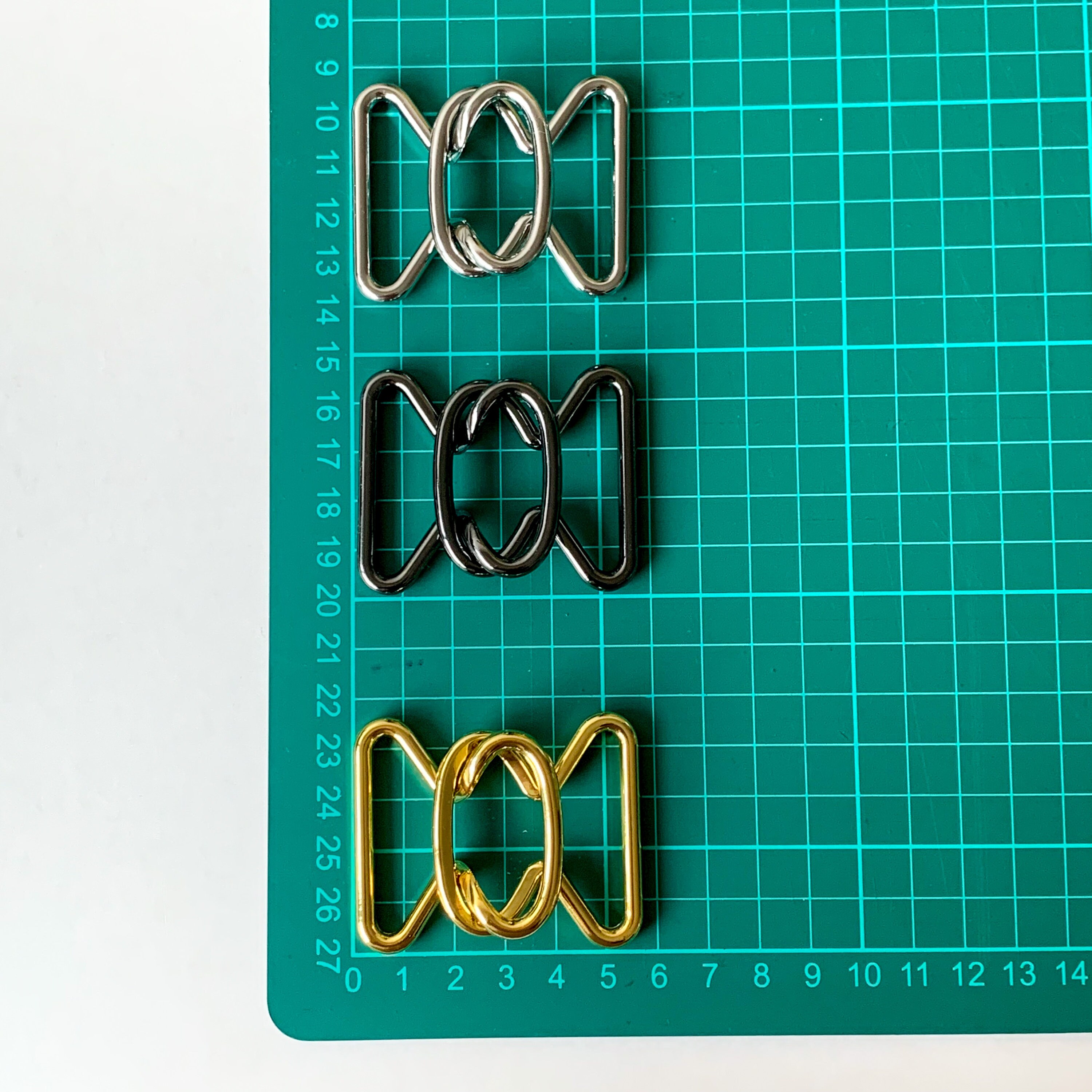 10 Pieces 38mm 1.5 Inch Circular Interlocking Buckle, Metal, Gold Color ...