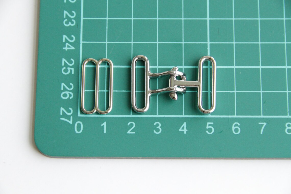10 Sets of 20mm Cinch Buckle and Slide Set (silver Finish) - Etsy