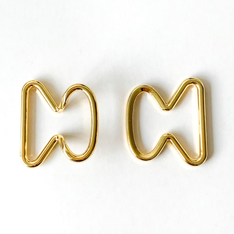 1 Piece 38mm (1.5 Inch) Circular Interlocking Buckle, Metal, Gold Color ...