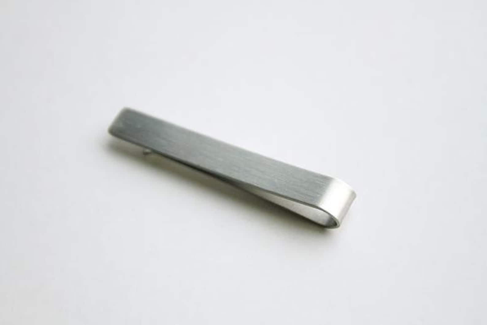 10 Pieces of Tie Clip , 55 X 8 Mm , Slide Bar , Matt Silver Color - Etsy