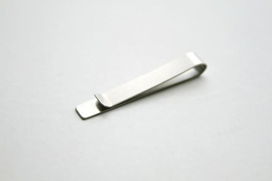 10 Pieces of Tie Clip , 55 X 8 Mm , Slide Bar , Matt Silver Color - Etsy