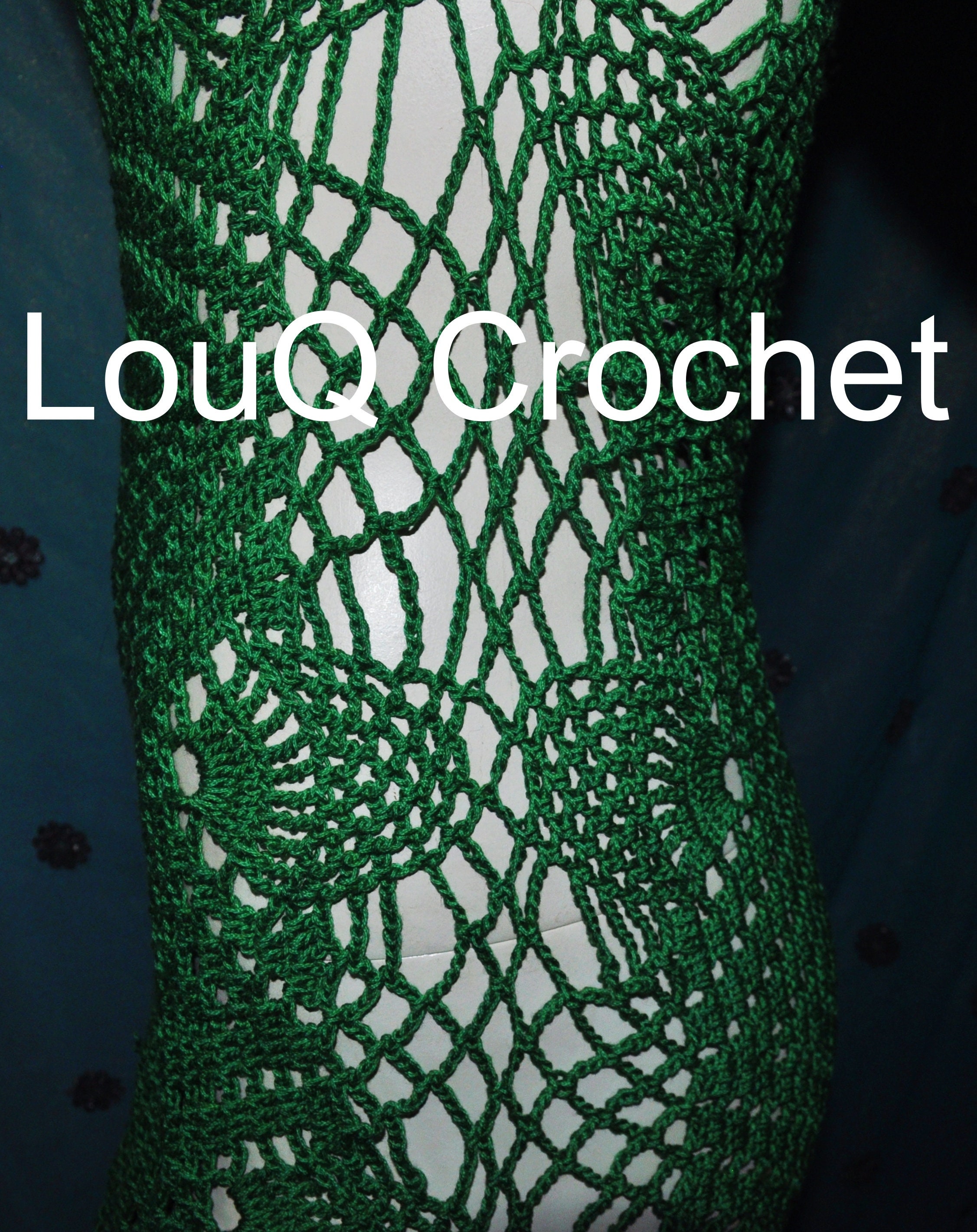 Crochet Green Star Design Dress - Etsy