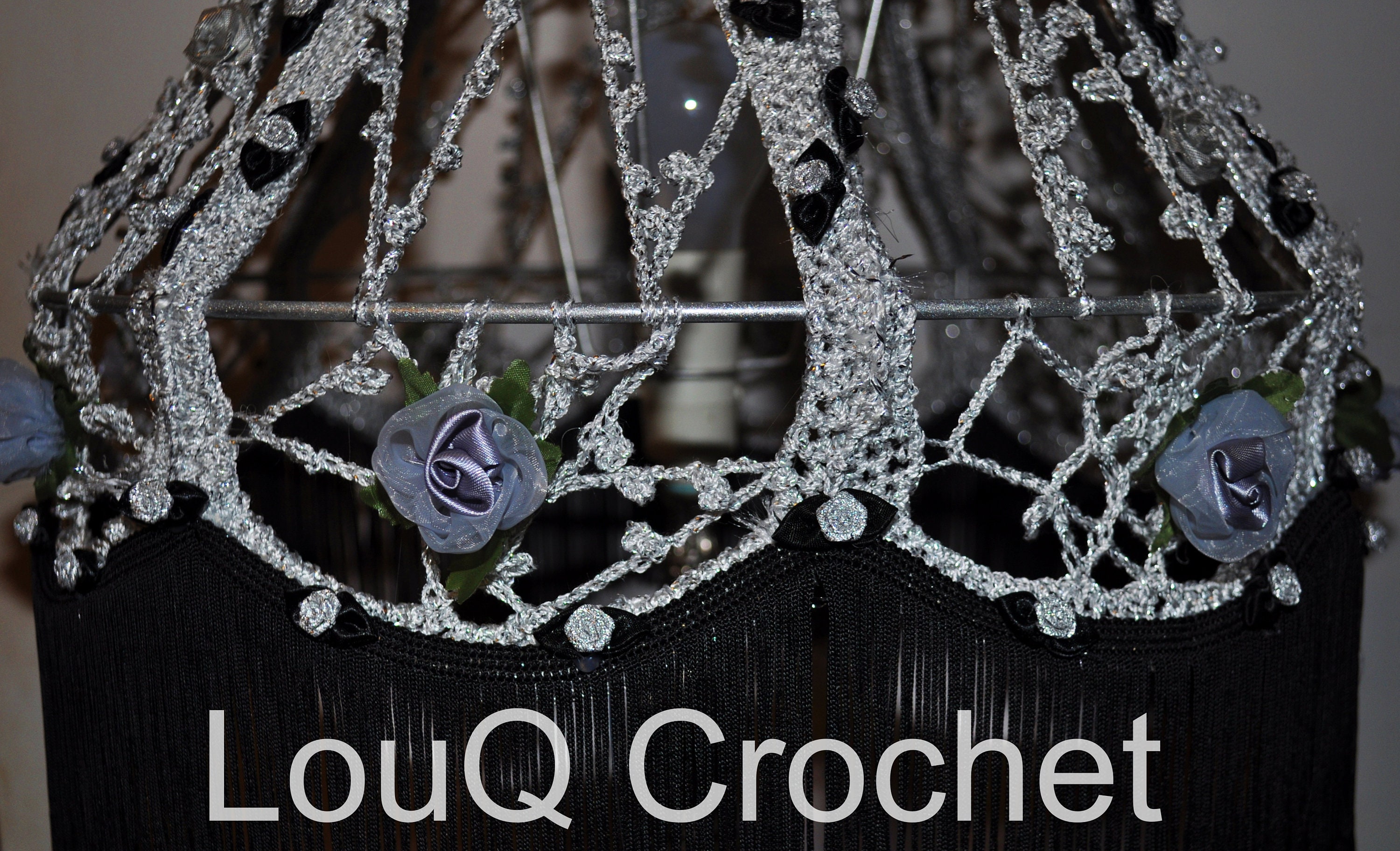 Silver Roses Lampshade - Etsy