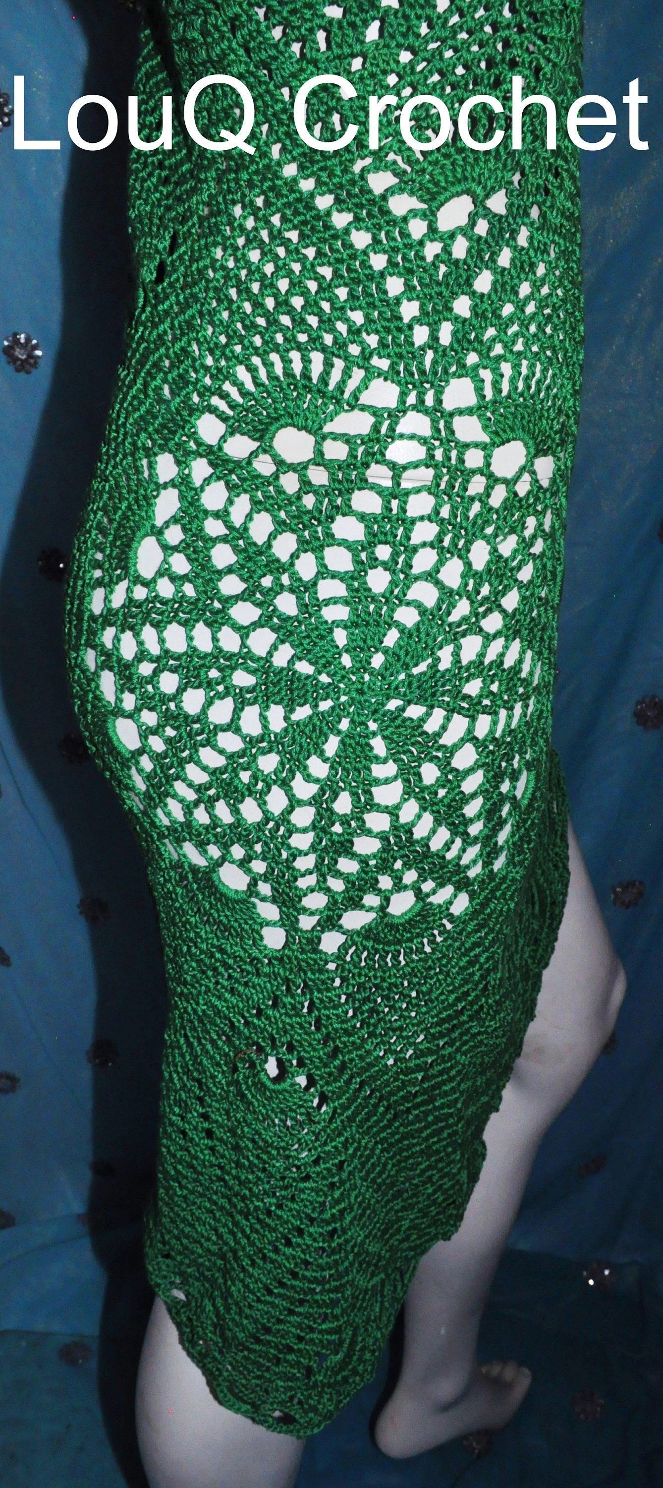 Crochet Green Star Design Dress - Etsy