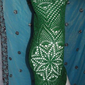 Crochet Green Star Design Dress - Etsy
