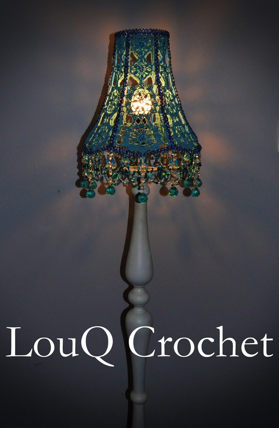 Blue Crystals Lampshade - Etsy