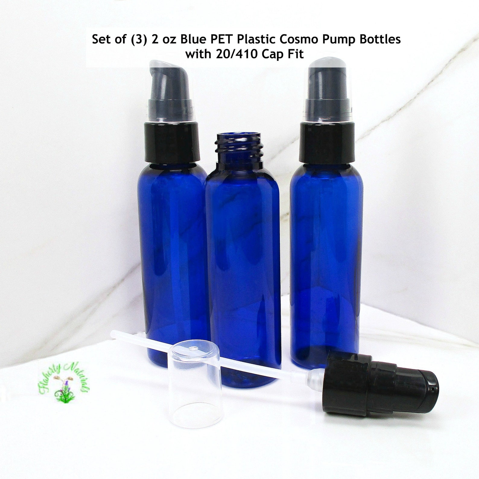 2 Oz Plastic Bottles Set of 3 Bottles Blue Travel Bottle Set - Etsy Denmark