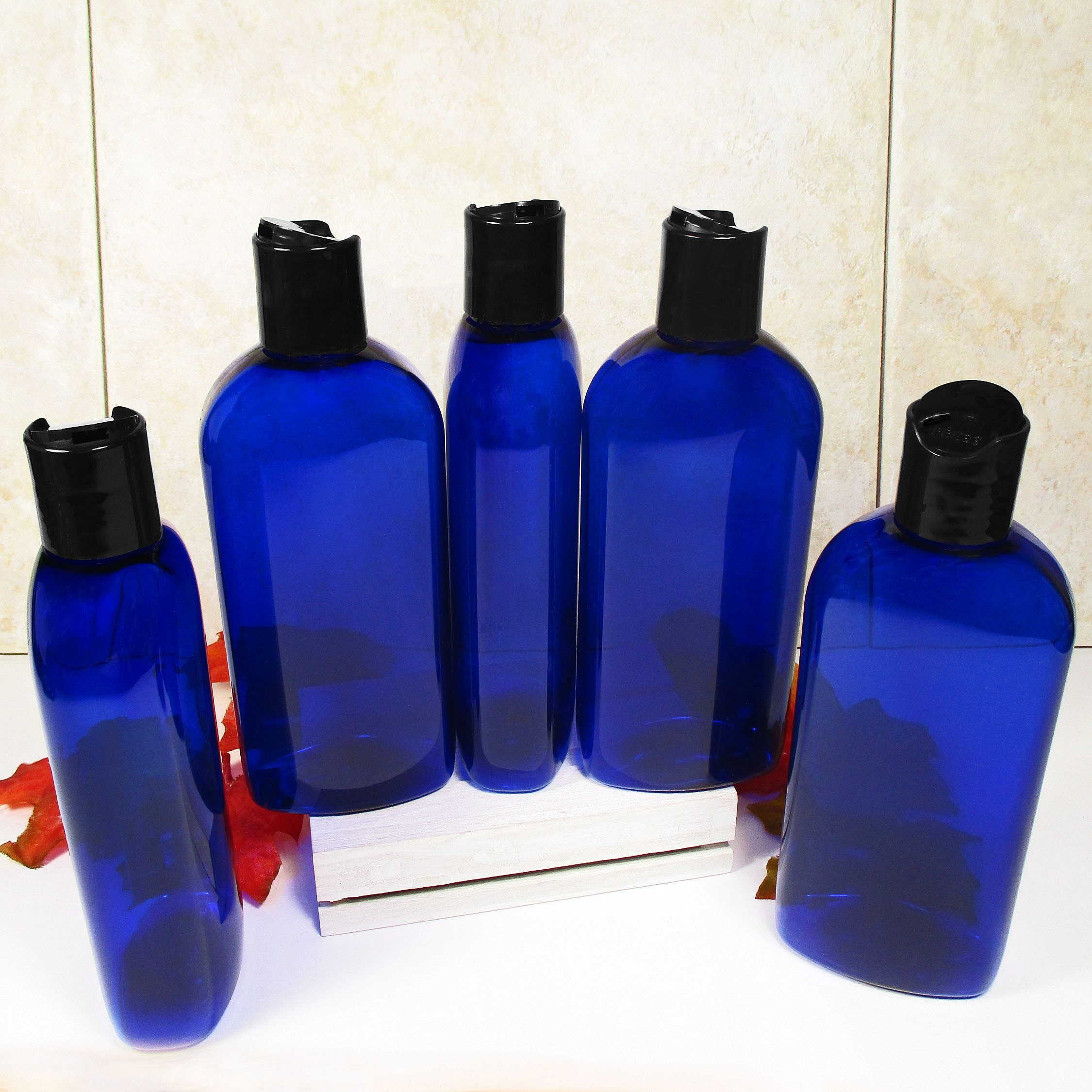 8 Oz Plastic Bottles Set of 5 Dundee Bottles Blue Empty | Etsy