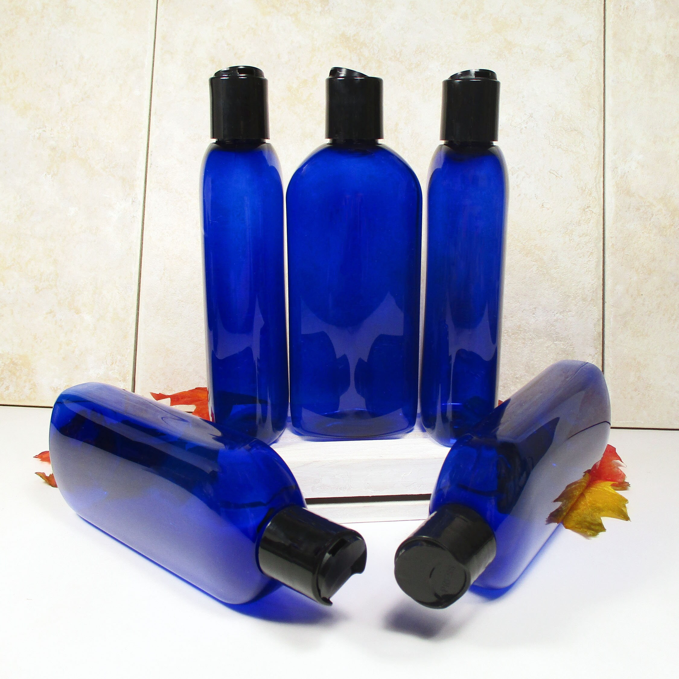 8 Oz Plastic Bottles Set of 5 Dundee Bottles Blue Empty | Etsy