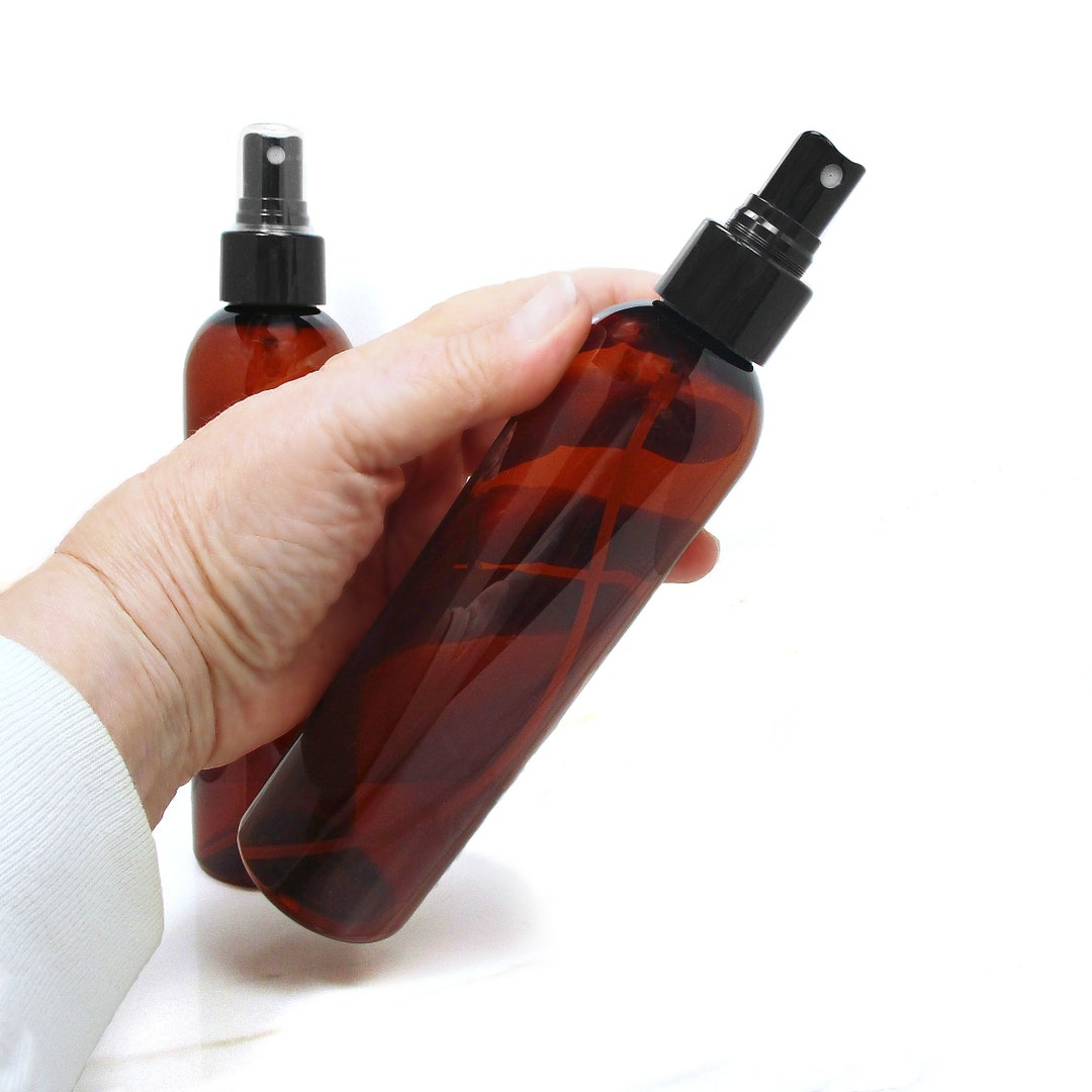 8 Oz Spray Bottles, Set of 2 Bottles Amber Plastic Bottles Empty ...
