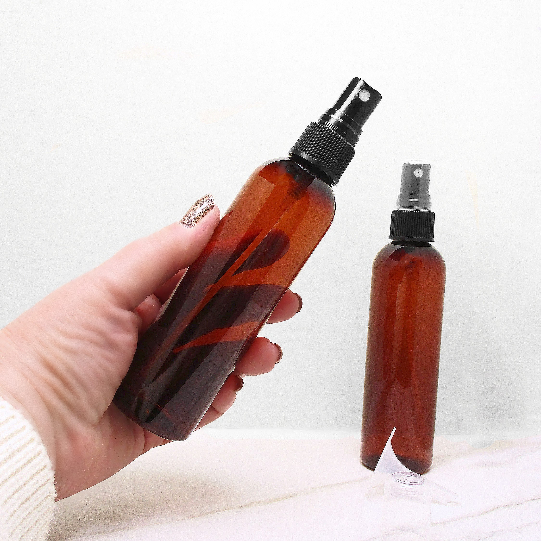 4-oz-spray-bottles-set-of-3-amber-plastic-bottles-cosmo-etsy