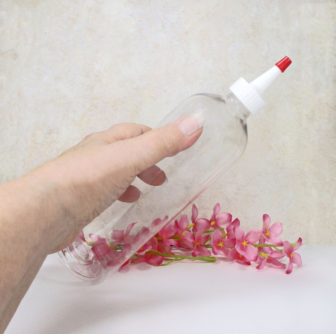 16 Oz Plastic Bottles Set of 2 Clear Empty Squeeze Bottles - Etsy