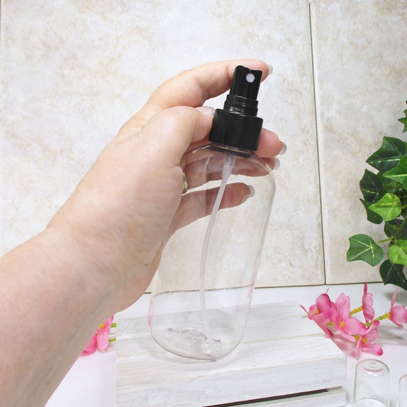 8 oz spray bottle set of 2 clear plastic bottles Boston | Etsy