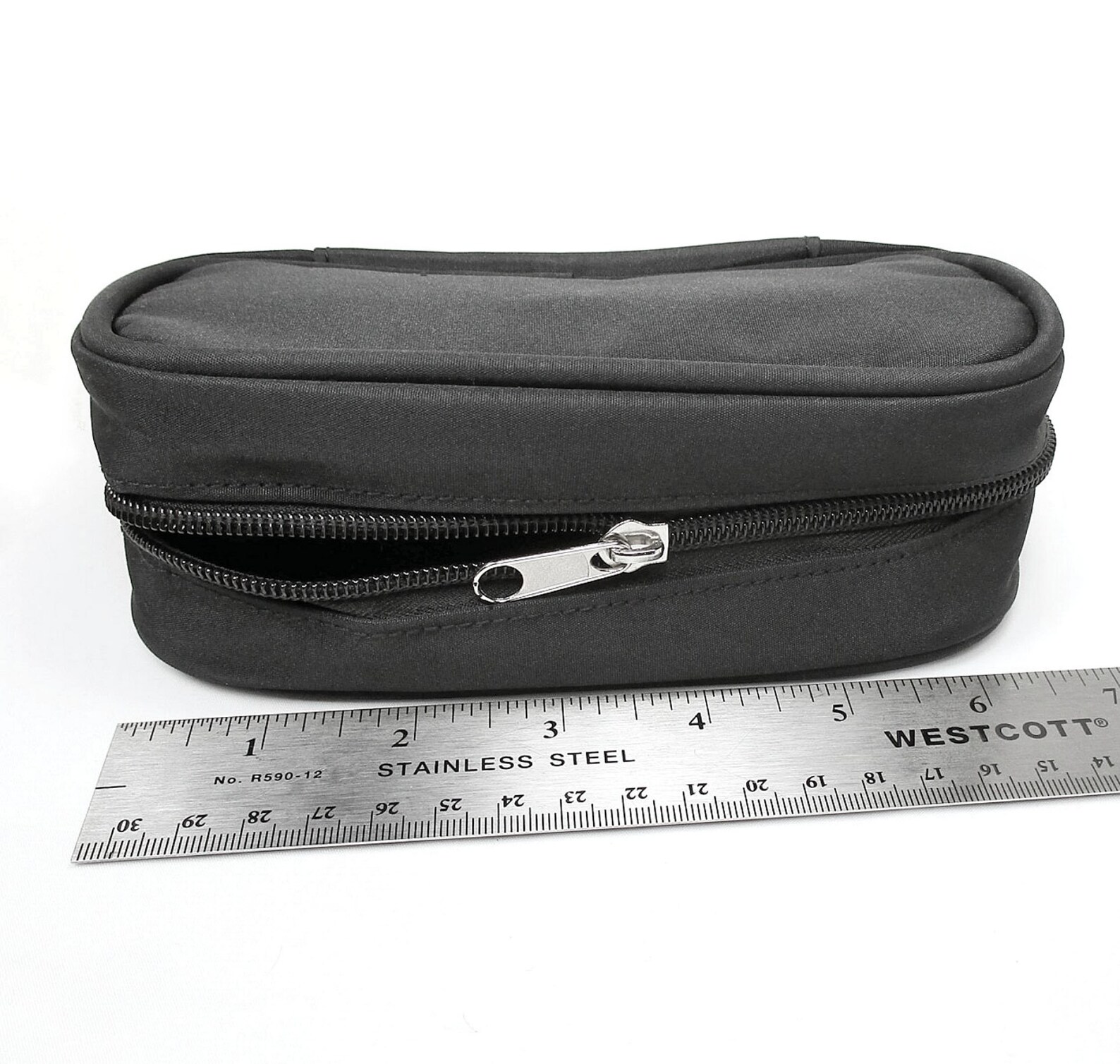 Zipper Storage Case, Essential Oil Storage Bag, Black Zipper Travel Bag ...