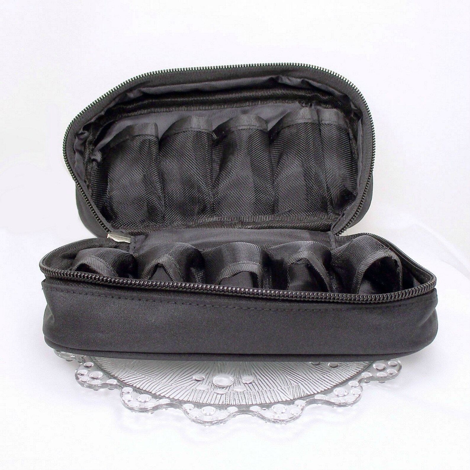 Zipper storage case essential oil storage bag black zipper | Etsy