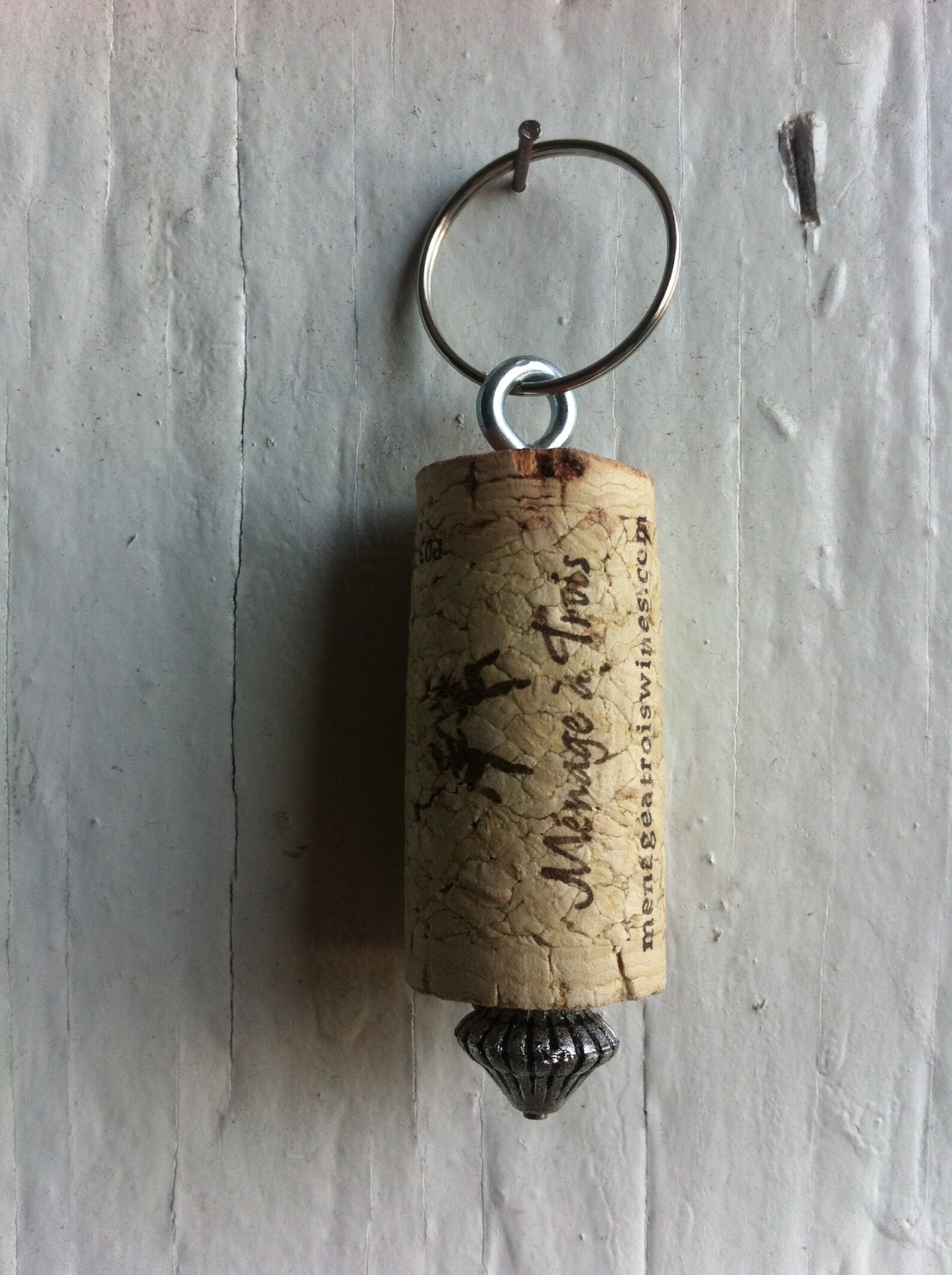 Wine Cork Keychain/ornament - Etsy