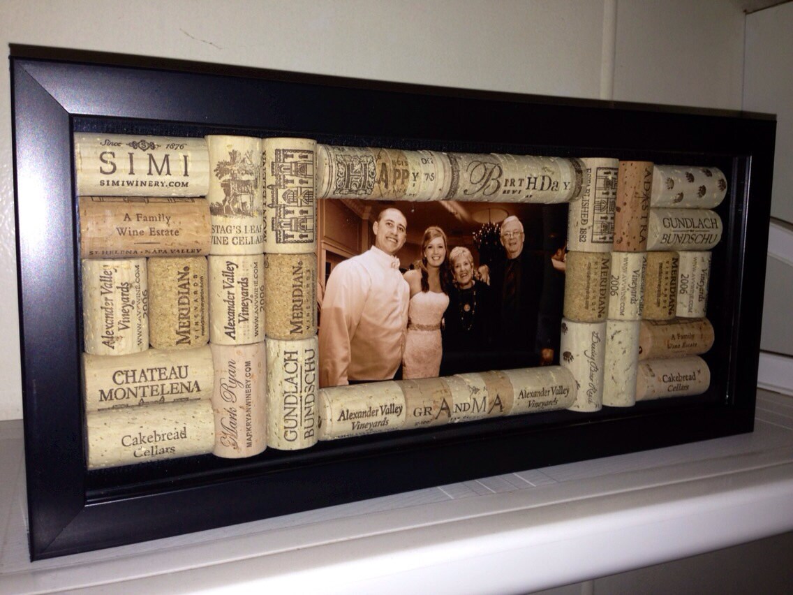 Custom Wine Cork Personalized Frame - Etsy