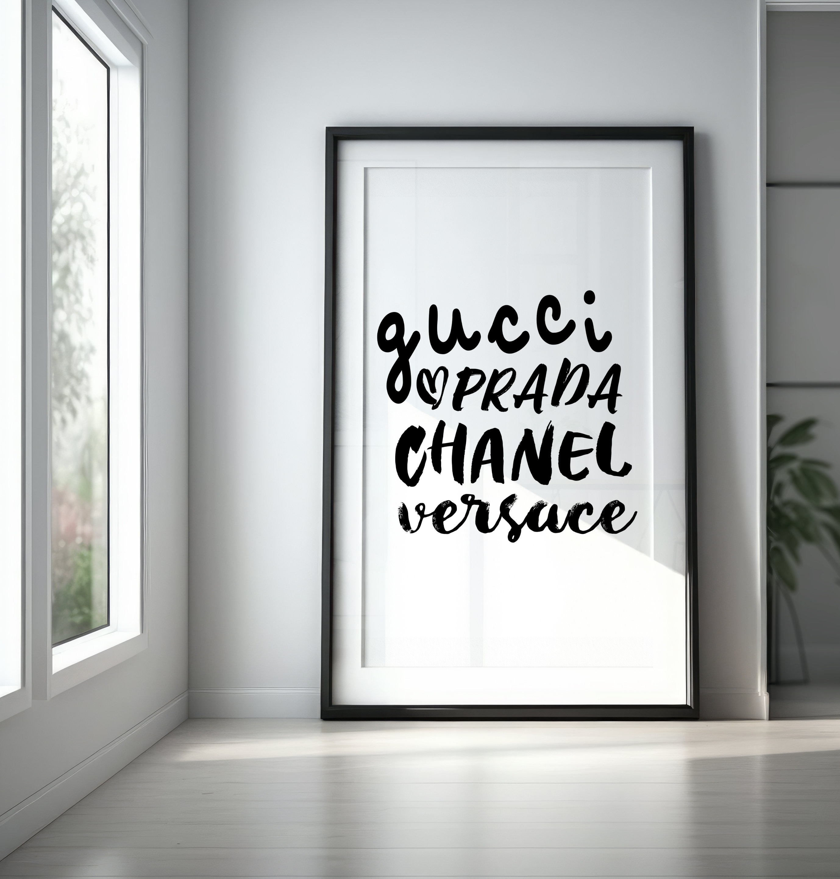 Luxury Brand Wall Decor - Fashion Wall Art - Instant Download ...