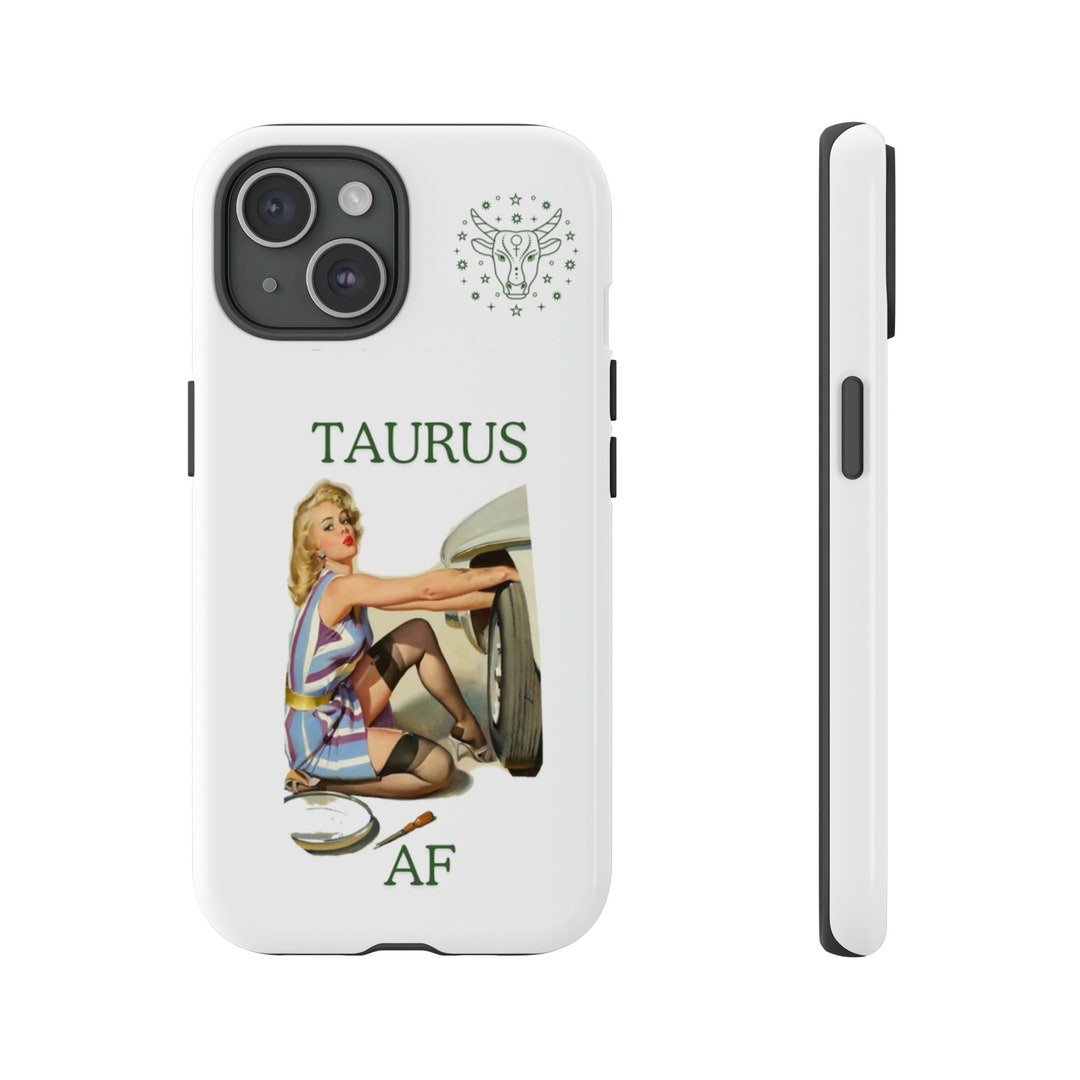 Taurus AF Zodiac Pin-up Retro Phone Cases - Etsy