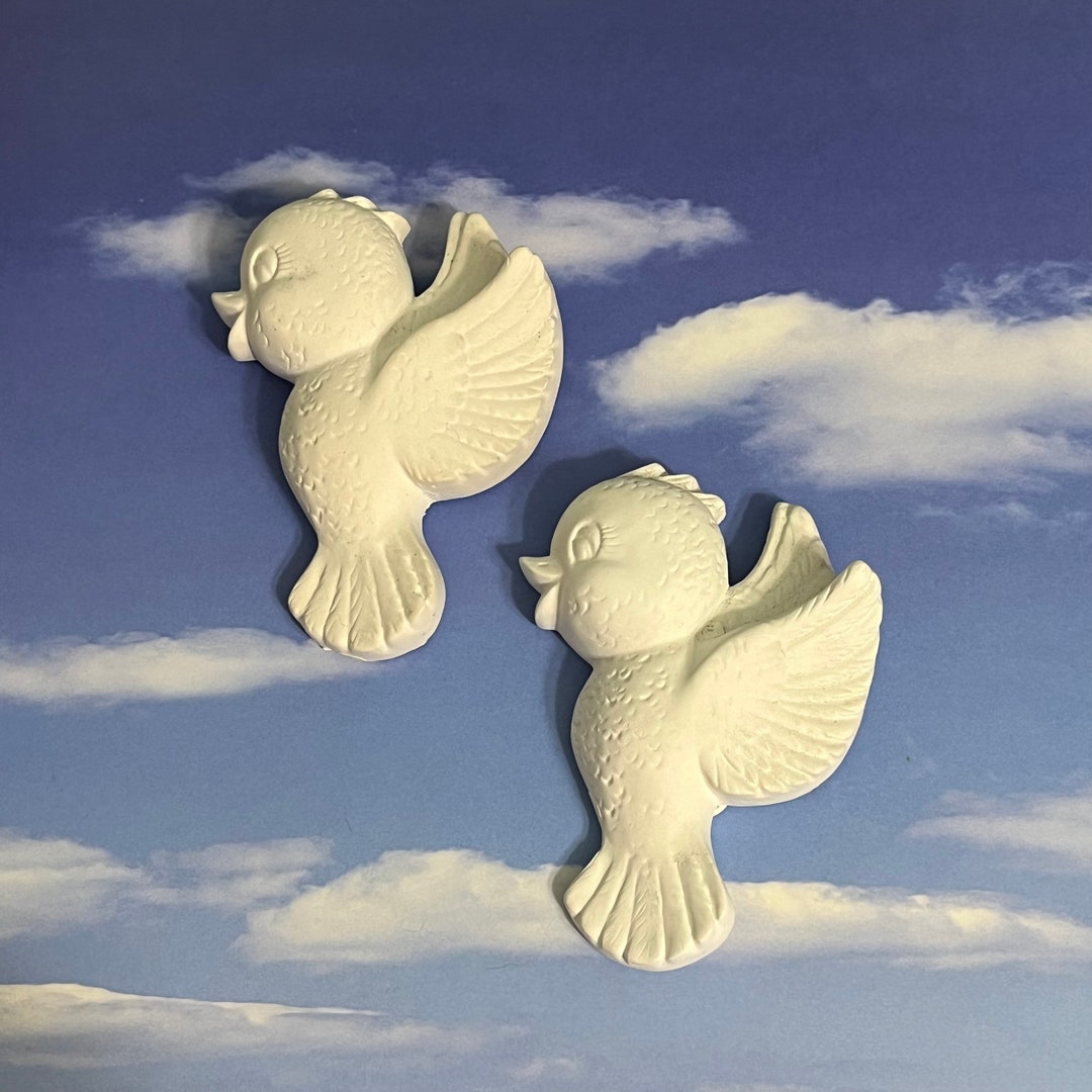 Lefton Bird (copy) Wall Plaque - Favorware Chalkware Unpainted Blanks ...