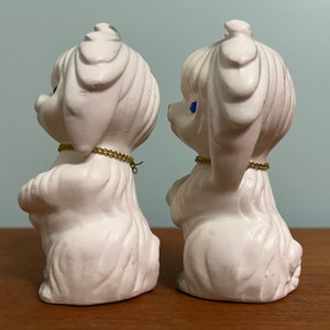 Lego Maltese Dog Anthropomorphic Salt and Pepper Shakers Rhinestone ...