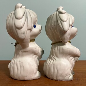 Lego Maltese Dog Anthropomorphic Salt and Pepper Shakers Rhinestone ...