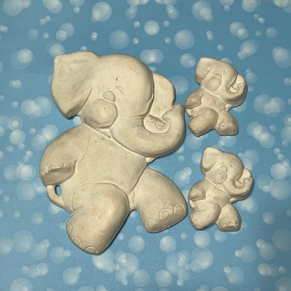 Chalkware Elephants - Etsy