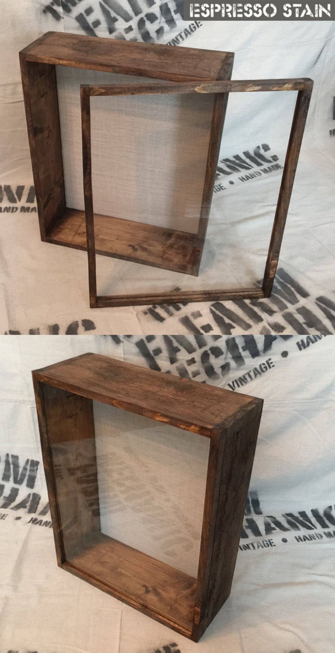 17x17x7.5 Deep Rustic Shadow Box | Artisan Rustic Collection - Etsy