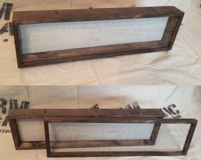 35x11x1 Rustic Shadow Box Frame | Artisan Rustic Collection - Etsy