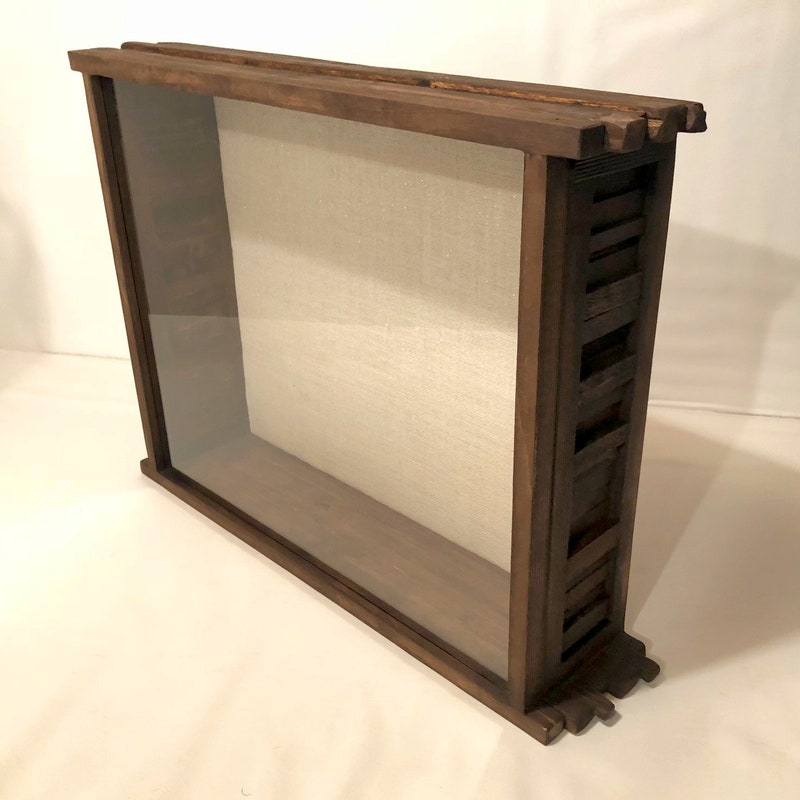 White Shadow Box With Shelves - Etsy