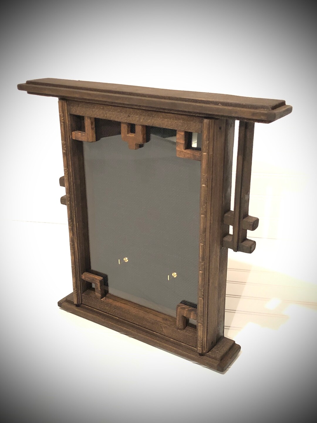 Art Deco Era Display Case With Two Bend Hooks| Artisan Rustic ...