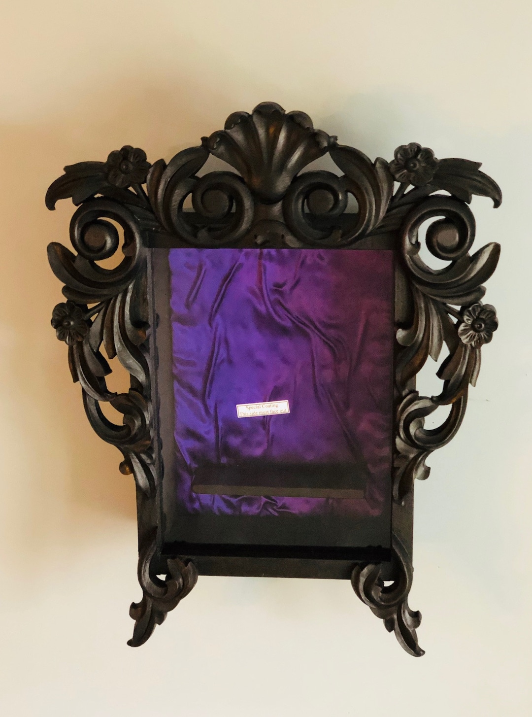 Rare Book Display Case With Custom Wooden Book Mount & Uv-protected ...