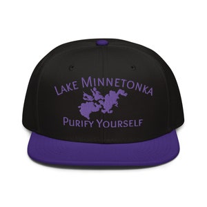 Lake Minnetonka - Premium - Snapback Hat - Purify Yourself - Etsy
