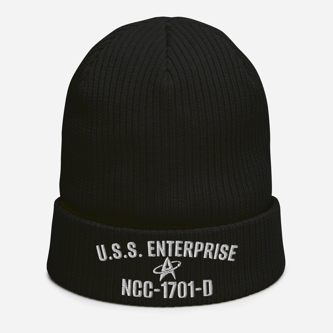 USS Enterprise 100% Organic Cotton Premium Ribbed Beanie - Etsy