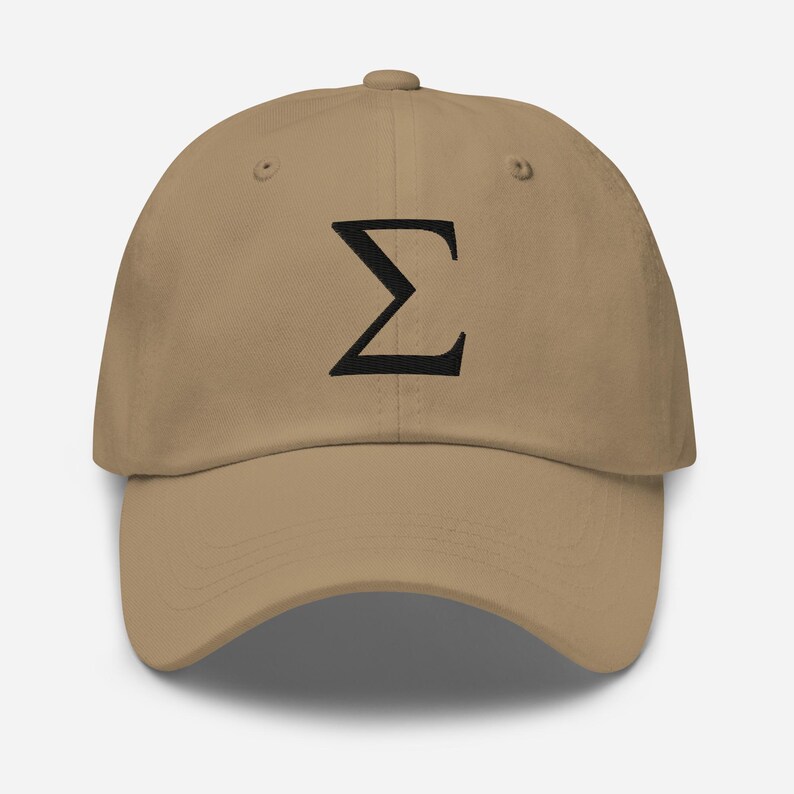 Sigma Symbol - Premium Dad Hat (Σ) - Etsy México