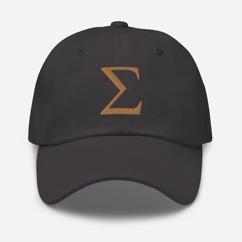 Sigma Symbol - Premium Dad Hat (Σ) - Etsy México