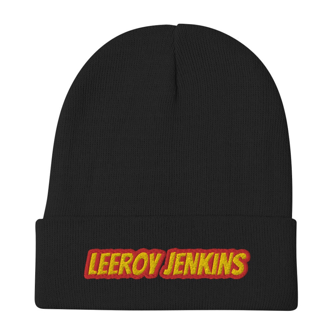 Leeroy Jenkins - Premium Embroidered Beanie - Classic Gaming - Etsy