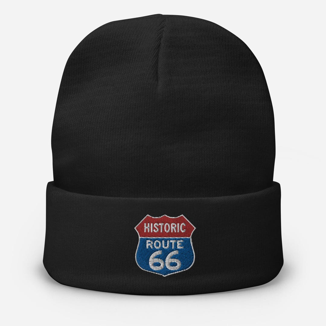 Route 66 - Premium Embroidered Beanie- Get Your Kicks - Etsy
