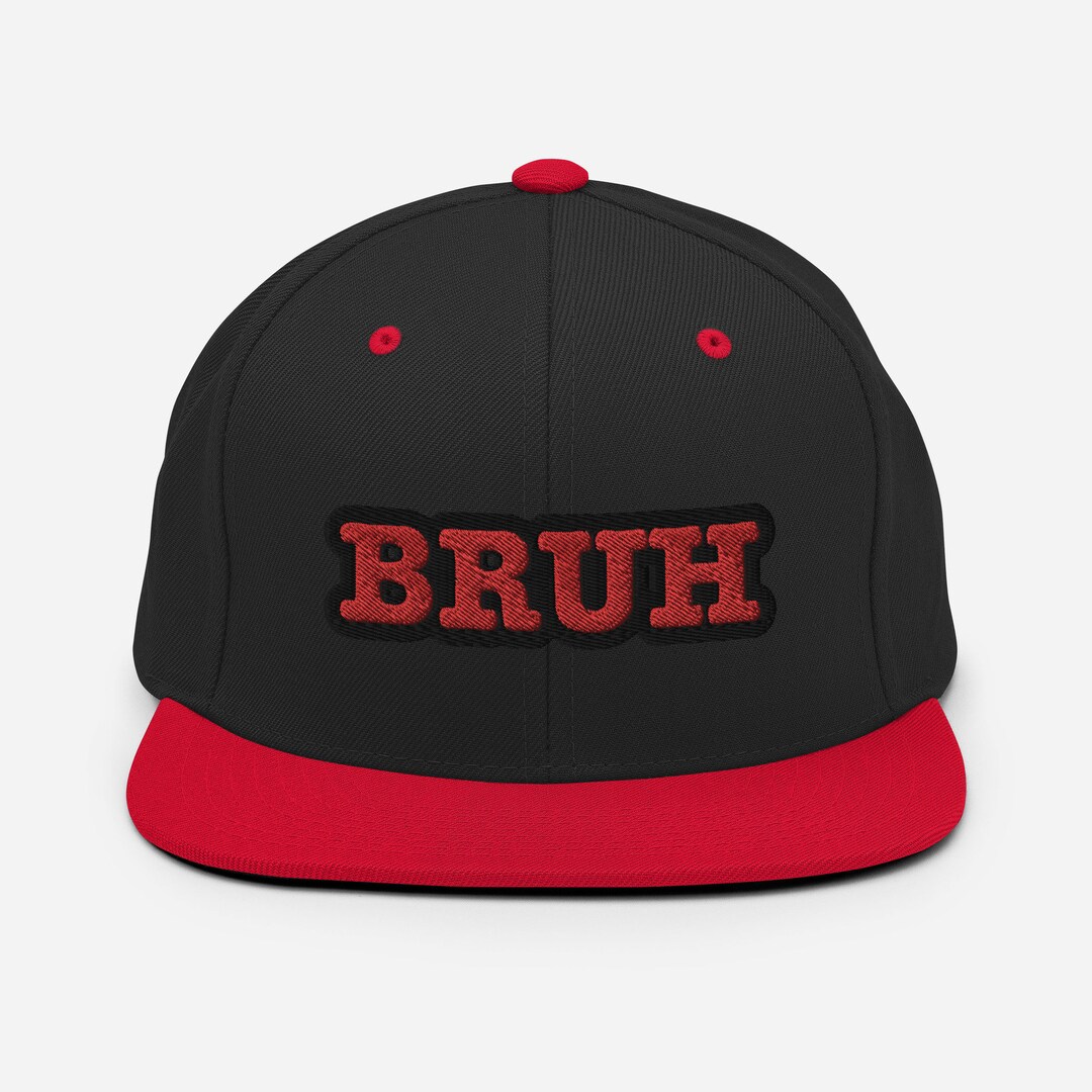BRUH - Premium Snapback Hat - Etsy