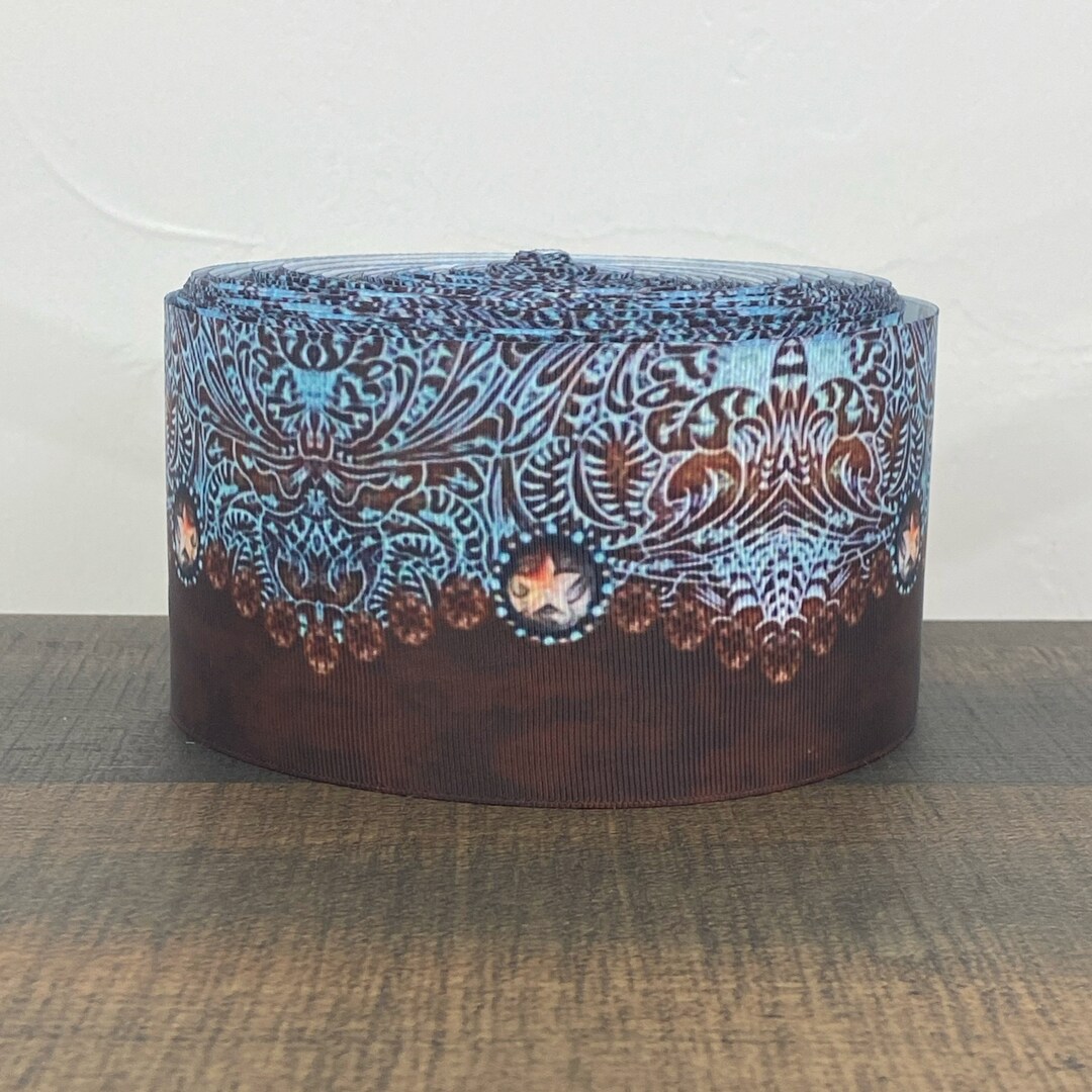 3” Western Embossed Leather Print - Etsy