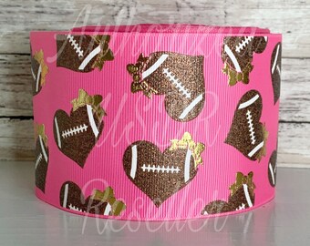 Pink Glitter Football - Etsy