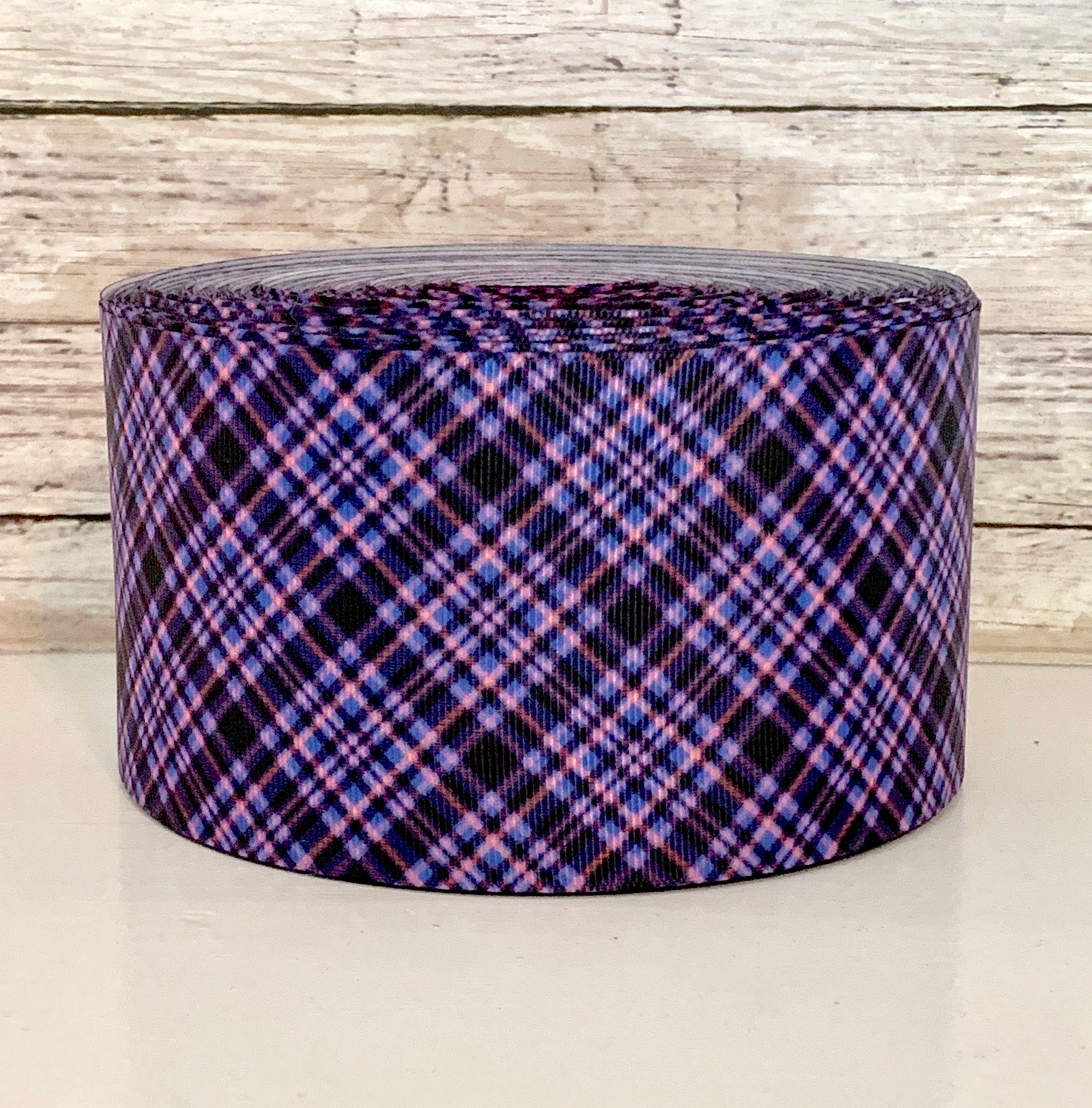 3 Purple & Black Plaid - Etsy