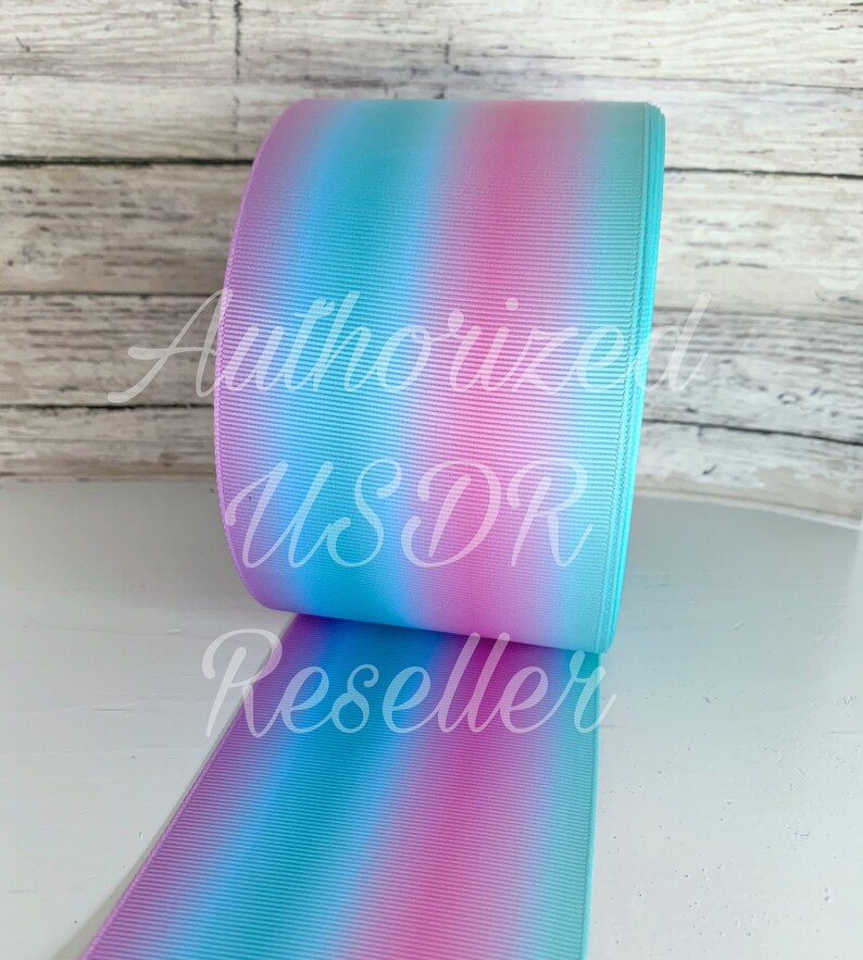3 DS Pink Blue and Green Stripe Ombré USDR | Etsy