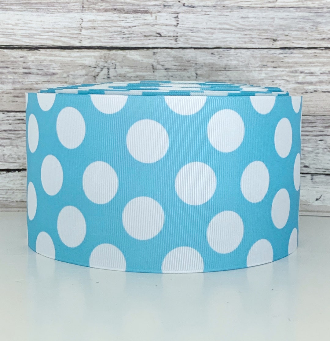 3” Light Blue Polka Dots - Etsy
