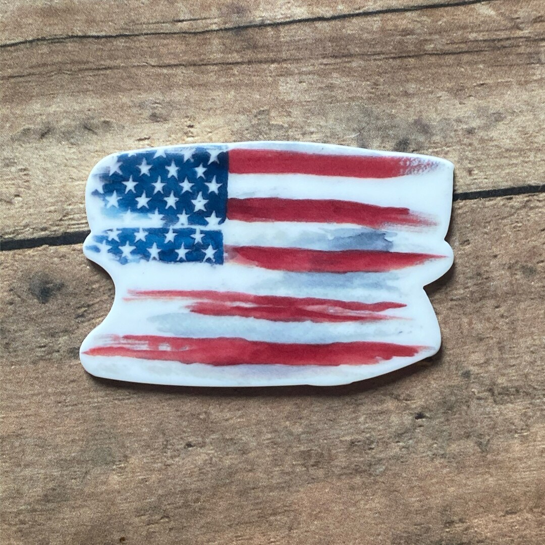 Set of 2 American Flag Resins - Etsy