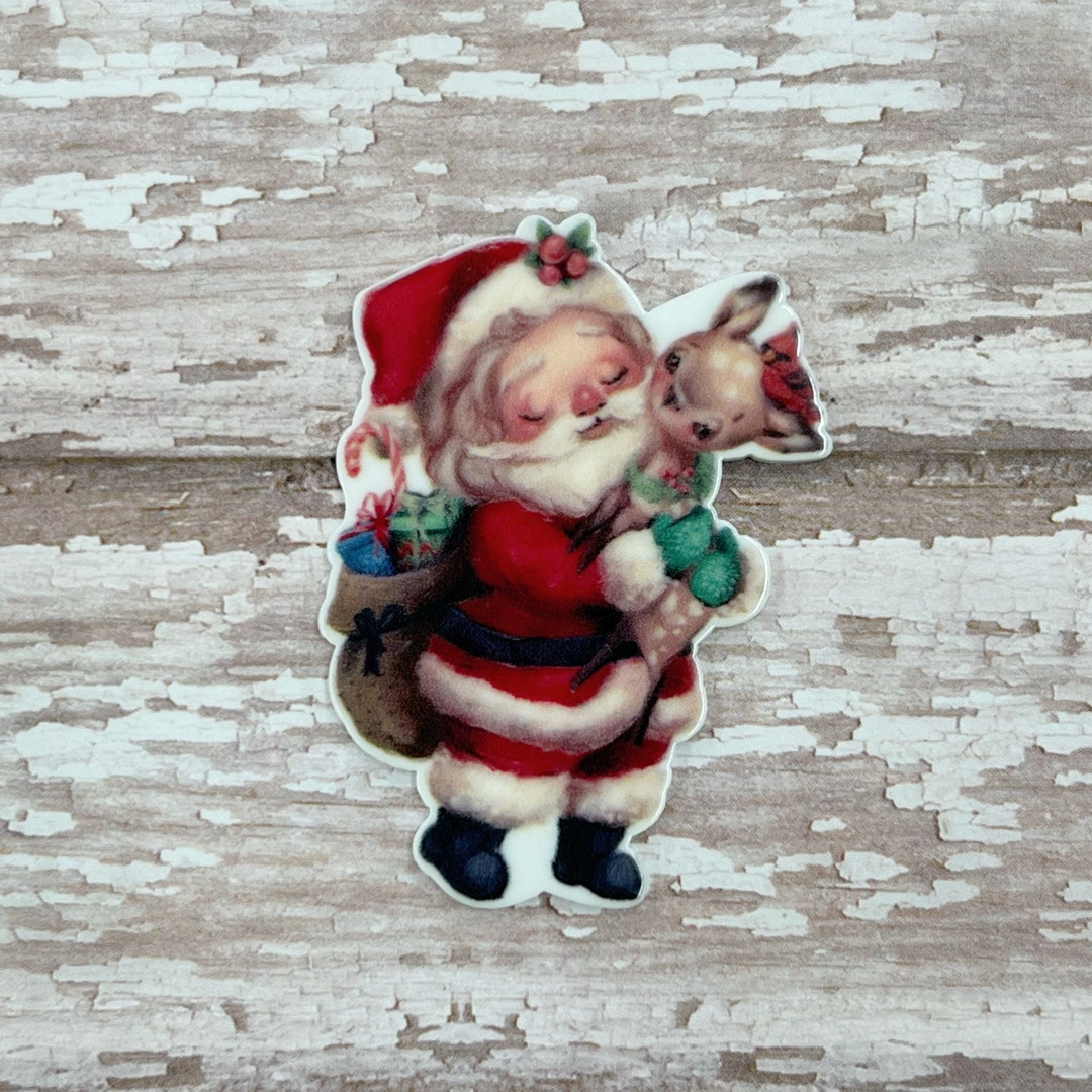 Set of 2 Vintage Santa Resins - Etsy